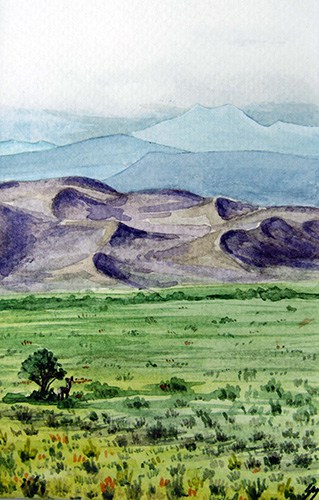 Sarah Merritt Watercolor Paintings | Two Old Crows Art Gallery, CO